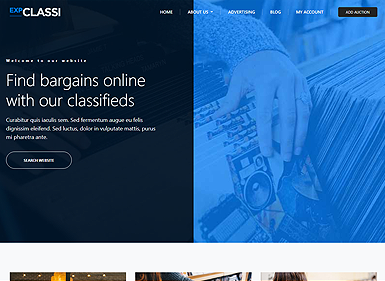 Responsive classifieds design for your WordPress website.