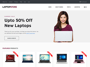 Laptop Store theme for WordPress - Download Now